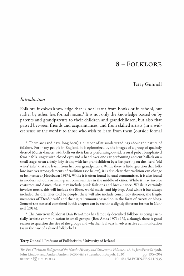 Folklore | Brepols Online